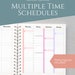 Pink Galaxy Time Schedule Stickers Event and Appointment - Etsy