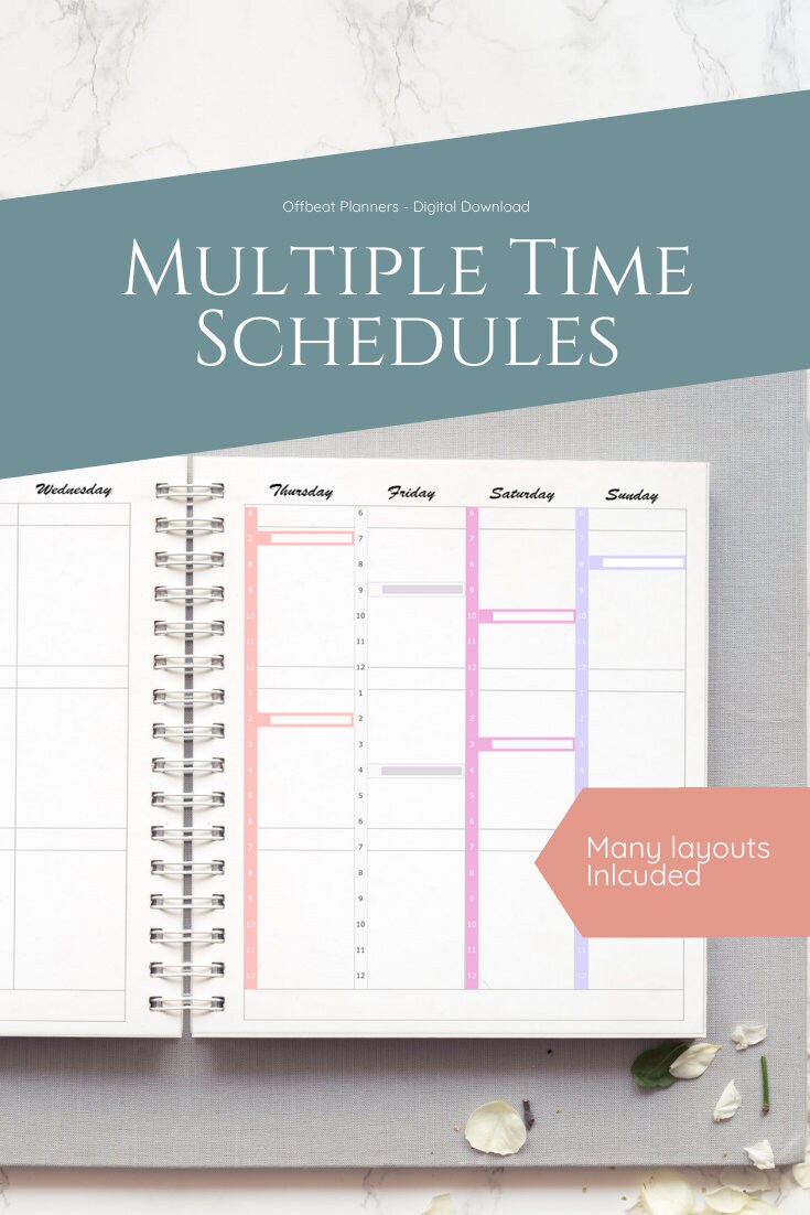 Pink Galaxy Time Schedule Stickers Event and Appointment - Etsy