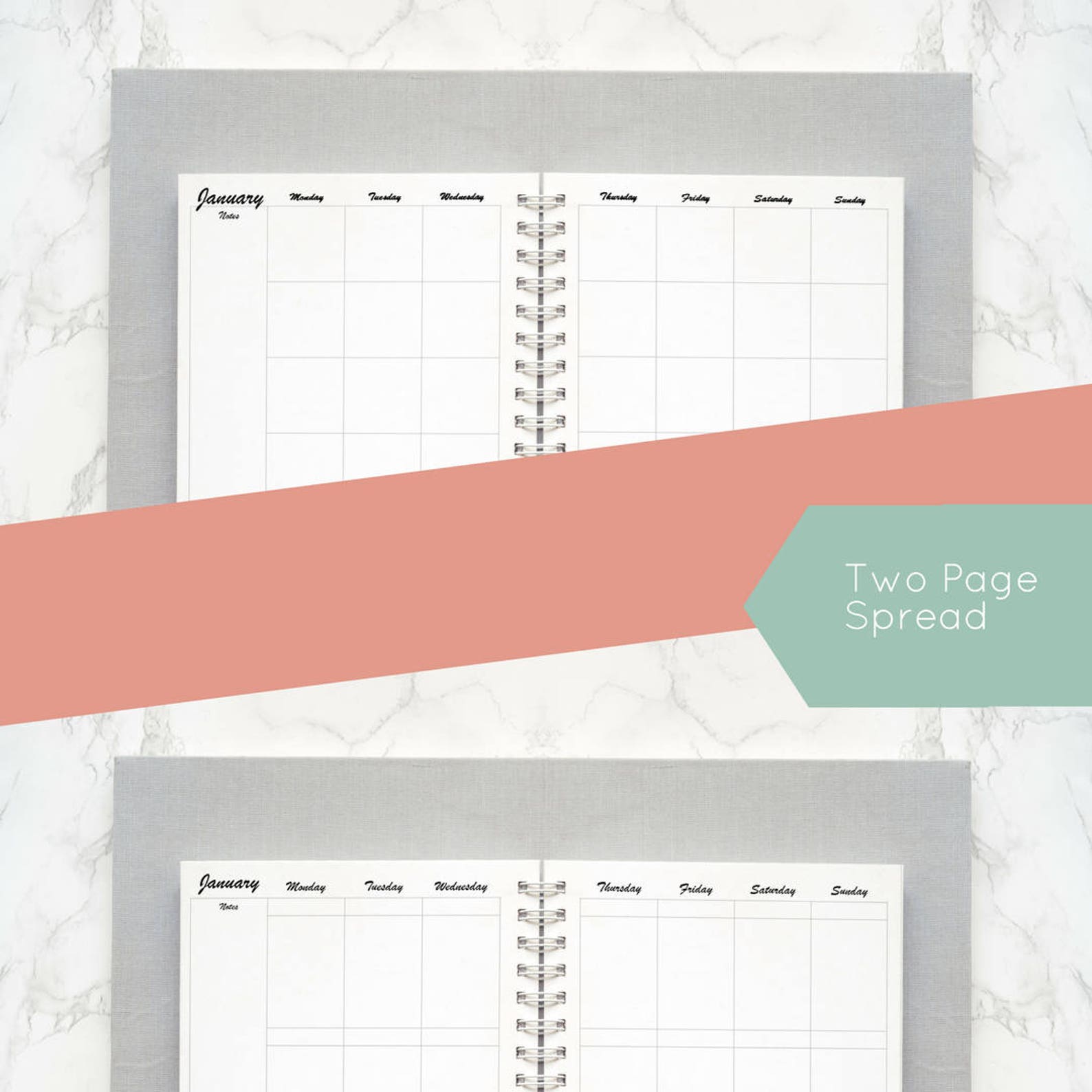 Week and Month Box Style and Hourly Layout Happy Planner - Etsy