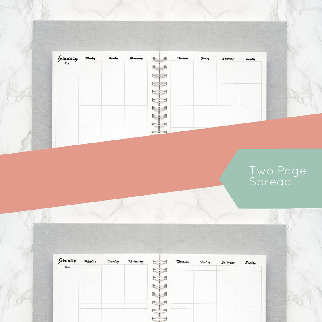 Week and Month Box Style and Hourly Layout Happy Planner - Etsy