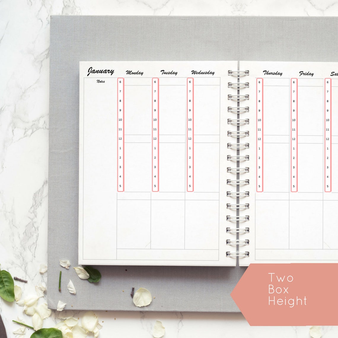 Time Schedule Stickers for Your Vertical Planner. Happy Planner. Blush ...