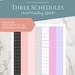 Pink Galaxy Time Schedule Stickers Event and Appointment - Etsy