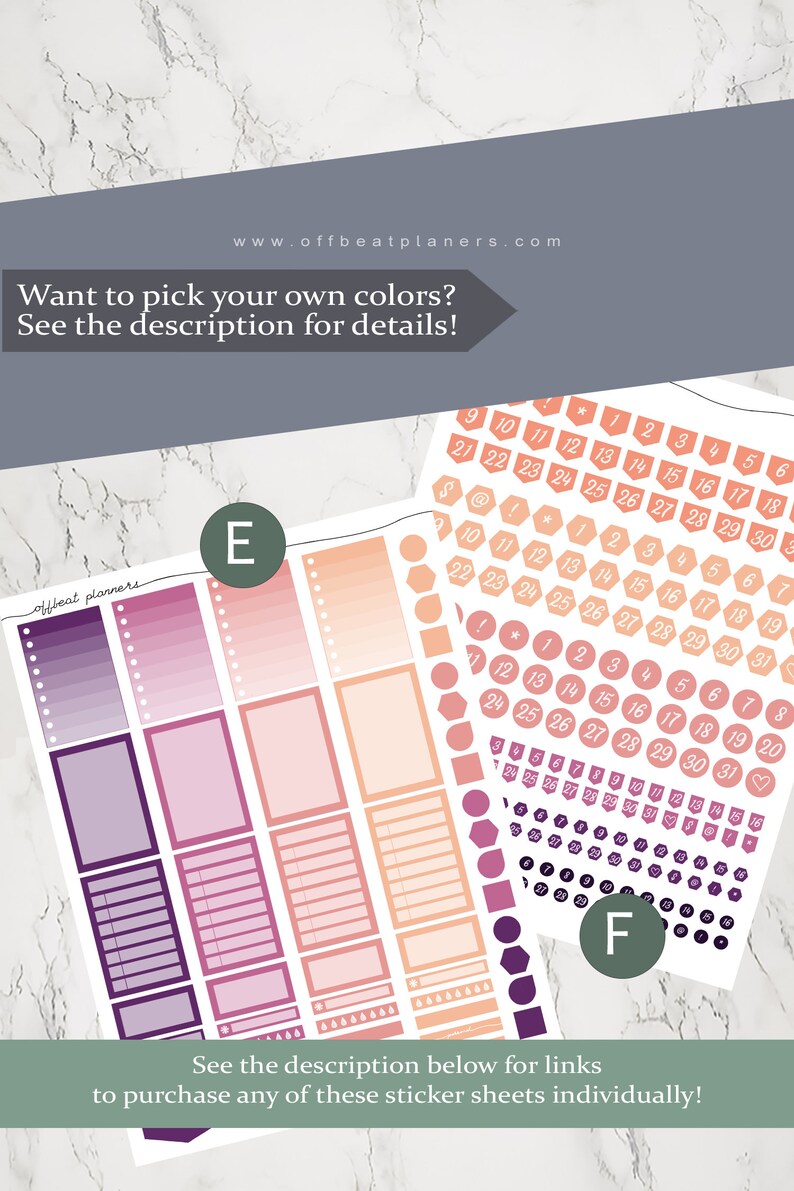 Digital Planner Stickers Pack for Happy Planner. Printable Stickers ...