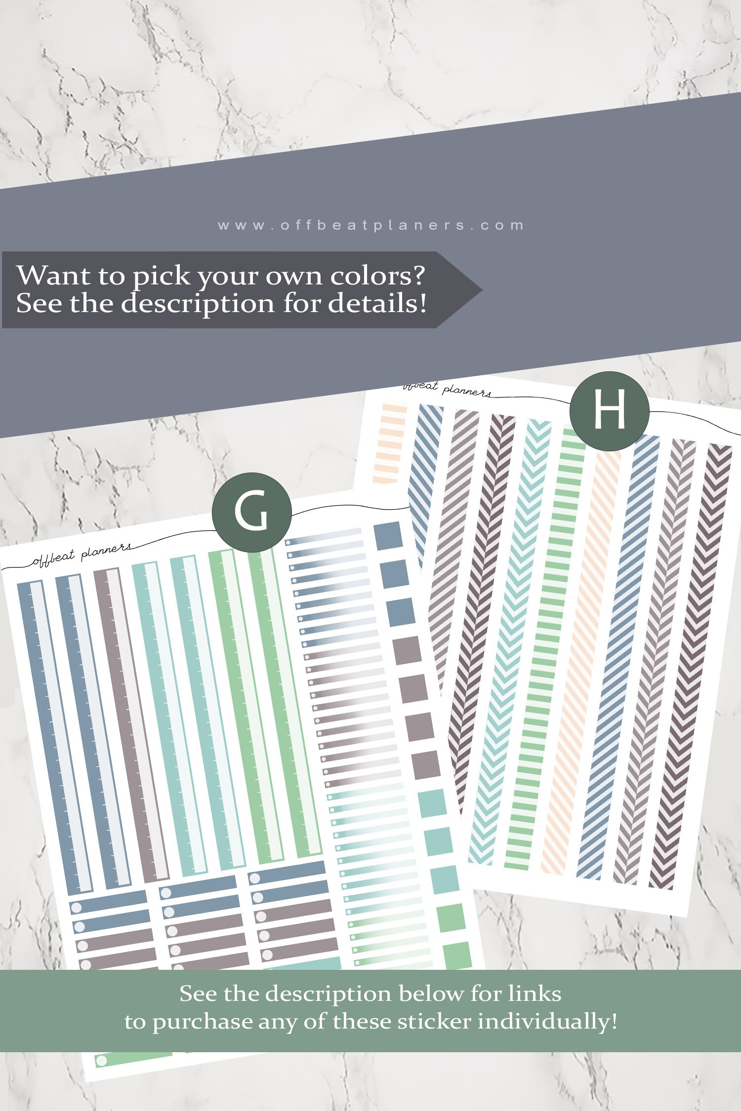 Pastel Blue and Green Planner Sticker Bundle. Printable and - Etsy