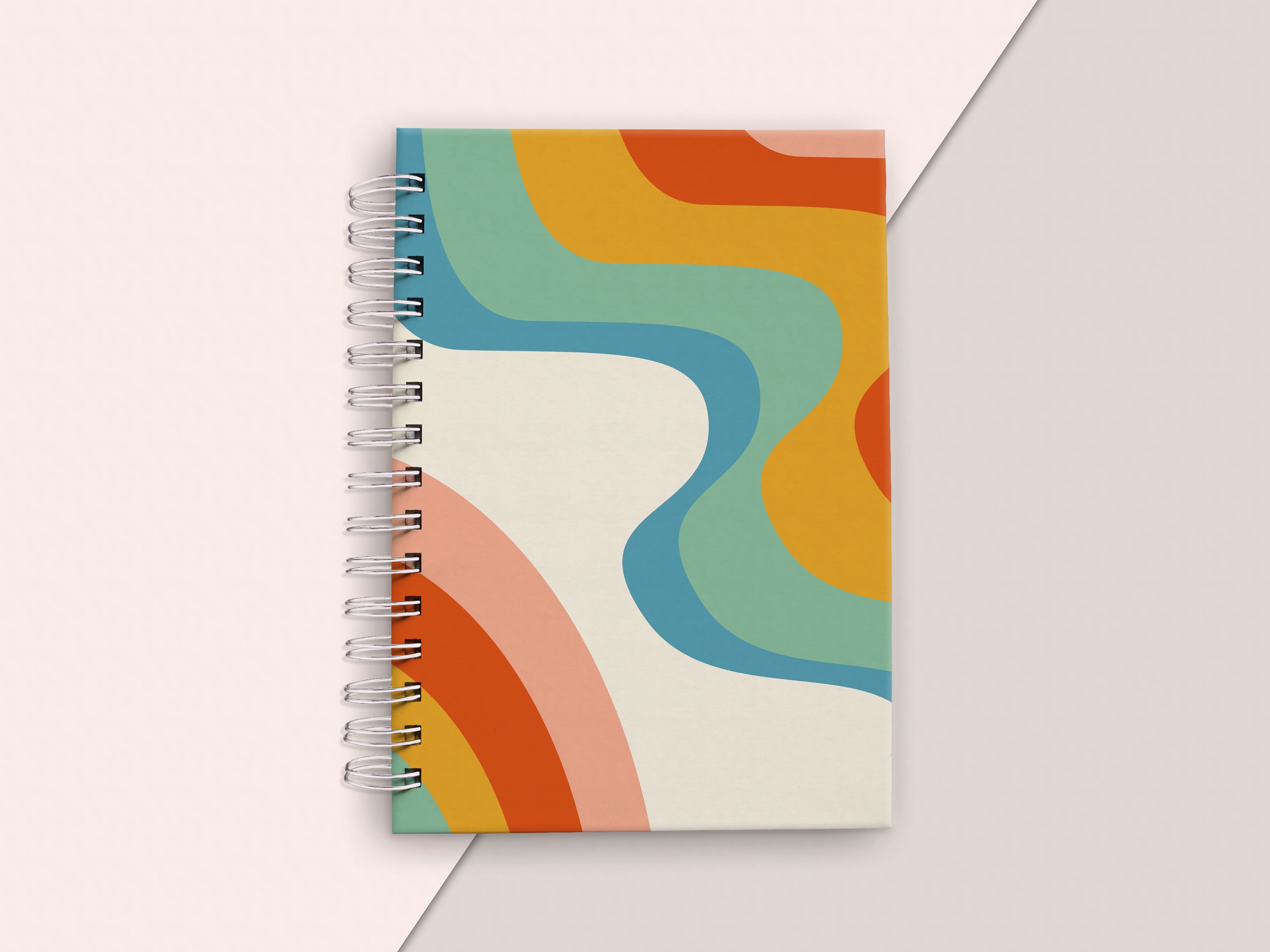 Groovy Junk Journal, Dot Grid or Lined Notebook, Gratitude and ...