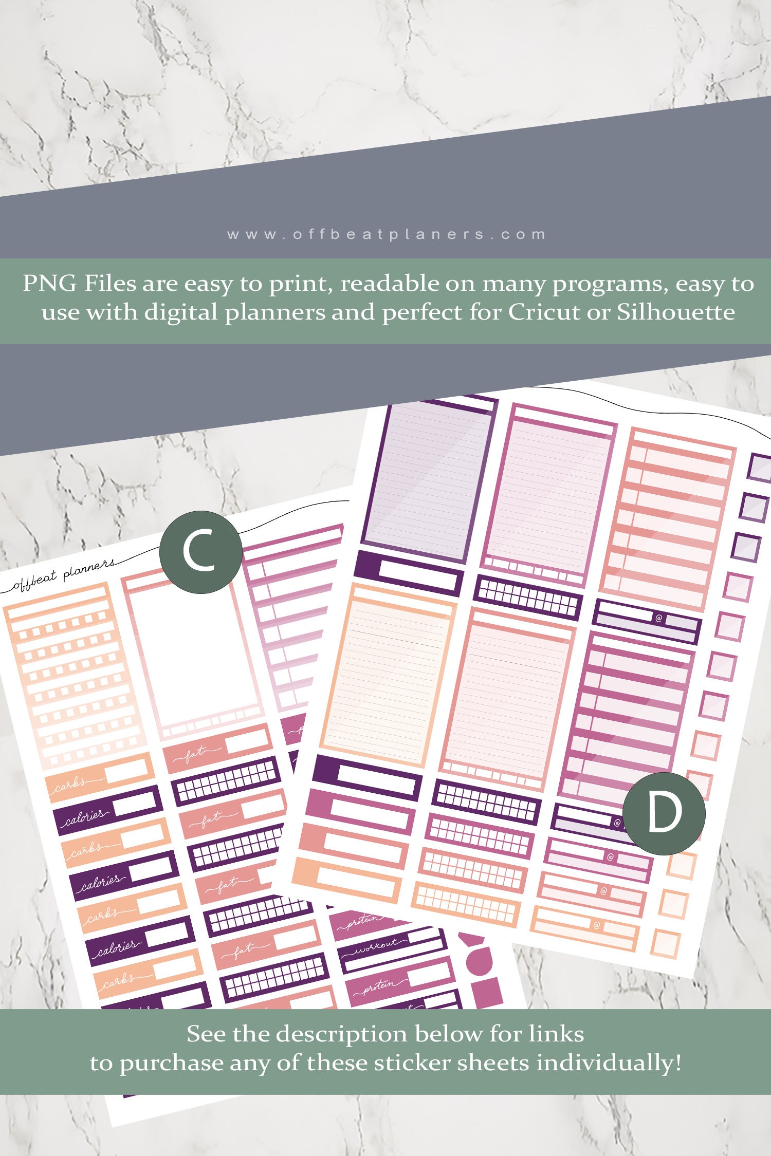 Digital Planner Stickers Pack for Happy Planner. Printable Stickers ...