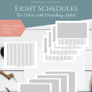 Hourly Stickers, Time Schedule for Your Vertical Happy Planner. Blush ...