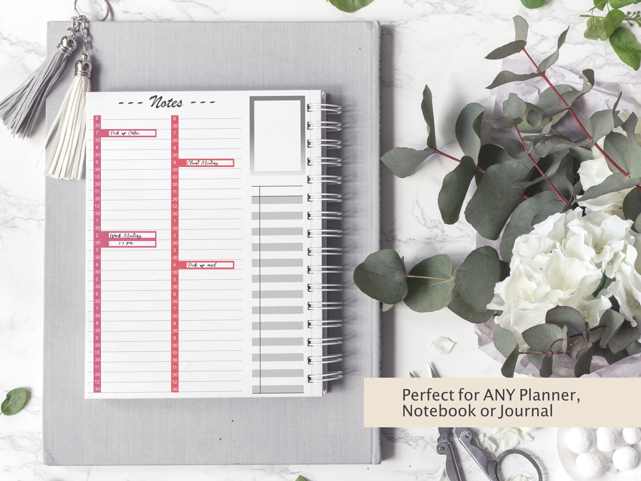 30 Minute Interval Time Schedule Stickers, Appointment Book, for ...