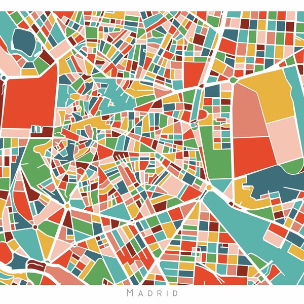 Map of Spain Poster - Etsy