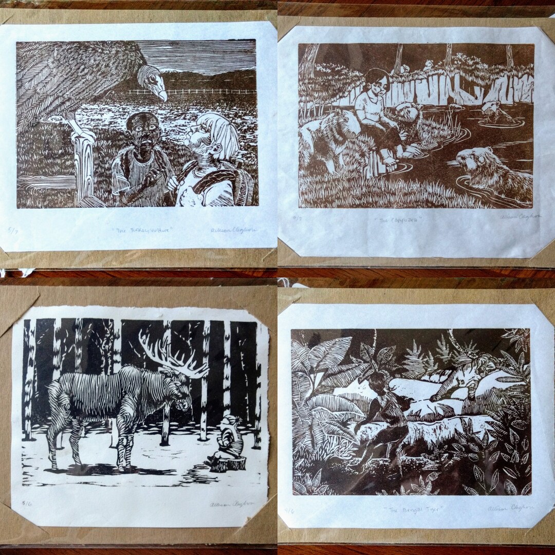Animal Block Prints - Etsy