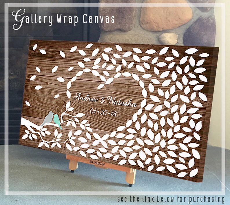 Wedding Guest Book Poster Wedding Poster Tree Wedding Guestbook Wood ...