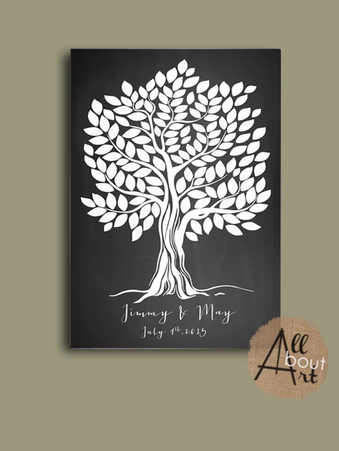 Wedding Guest Book Tree - Tree Wedding Guestbook - Alternative ...