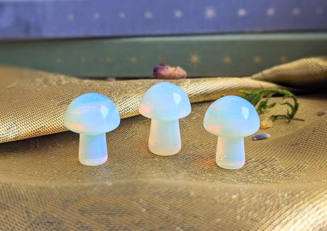 Choose Your Own Mini Crystal Mushroom, Opalite, Green Aventurine, Lapis ...