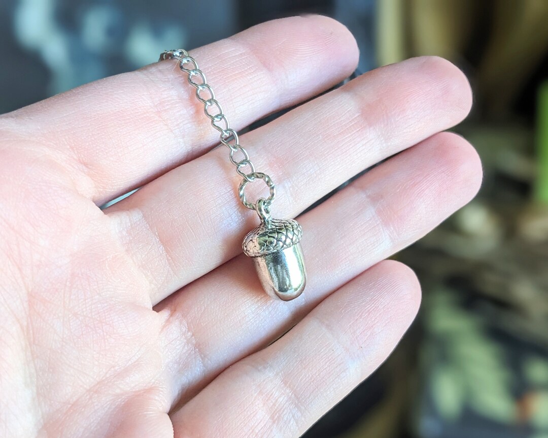 Silver Acorn Pendulum for Rituals: Beautiful Altar Accessory for ...