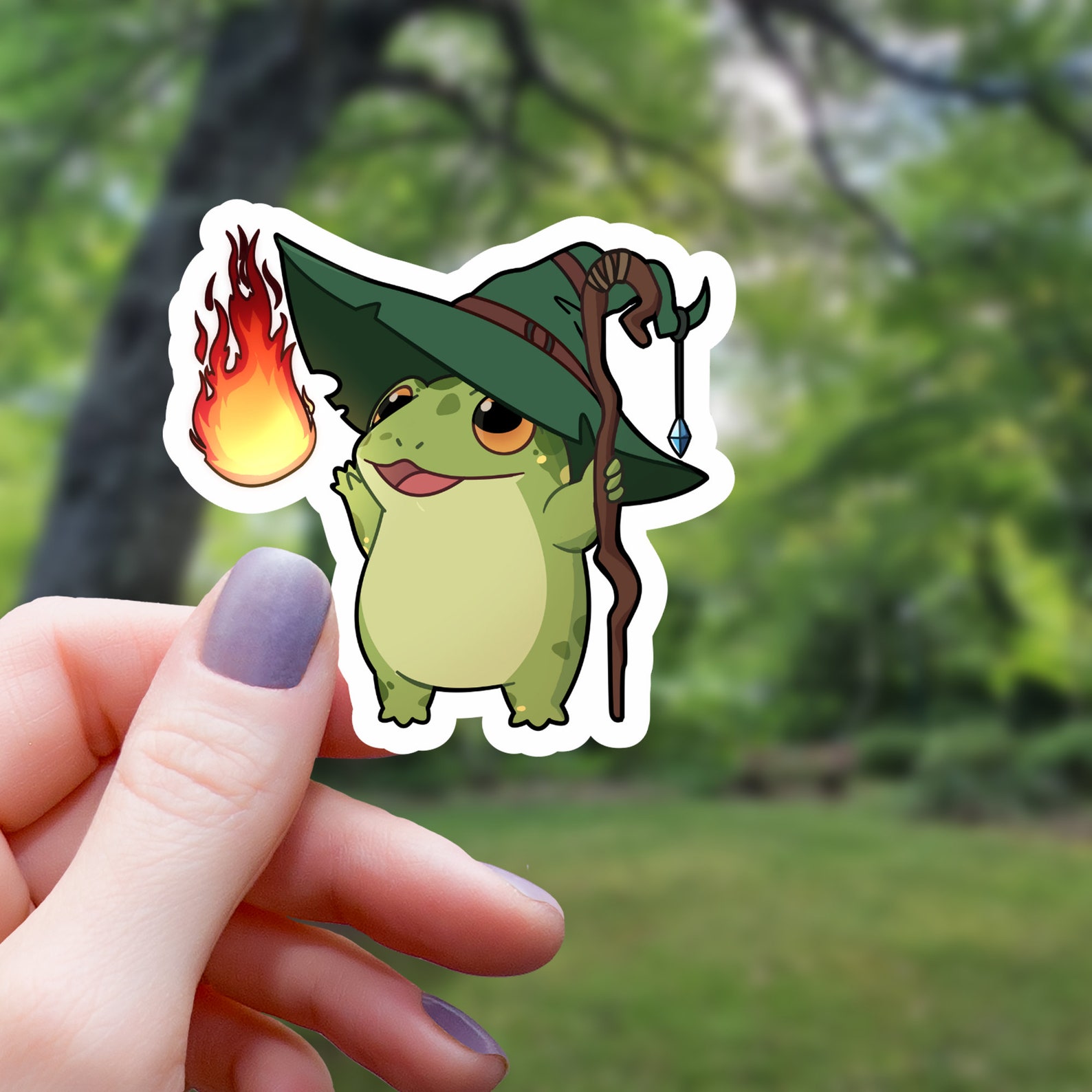 Fireball Wizard Frog Sticker | Frog Sticker | Dice Sticker | Rpg ...