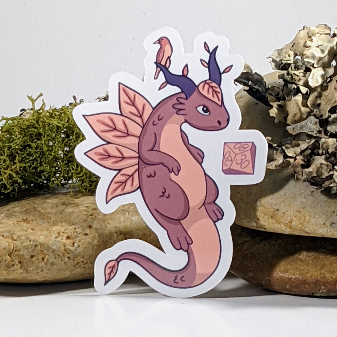 Harvest Dragon With Dice Sticker | Rpg Sticker | Tabletop Gaming ...