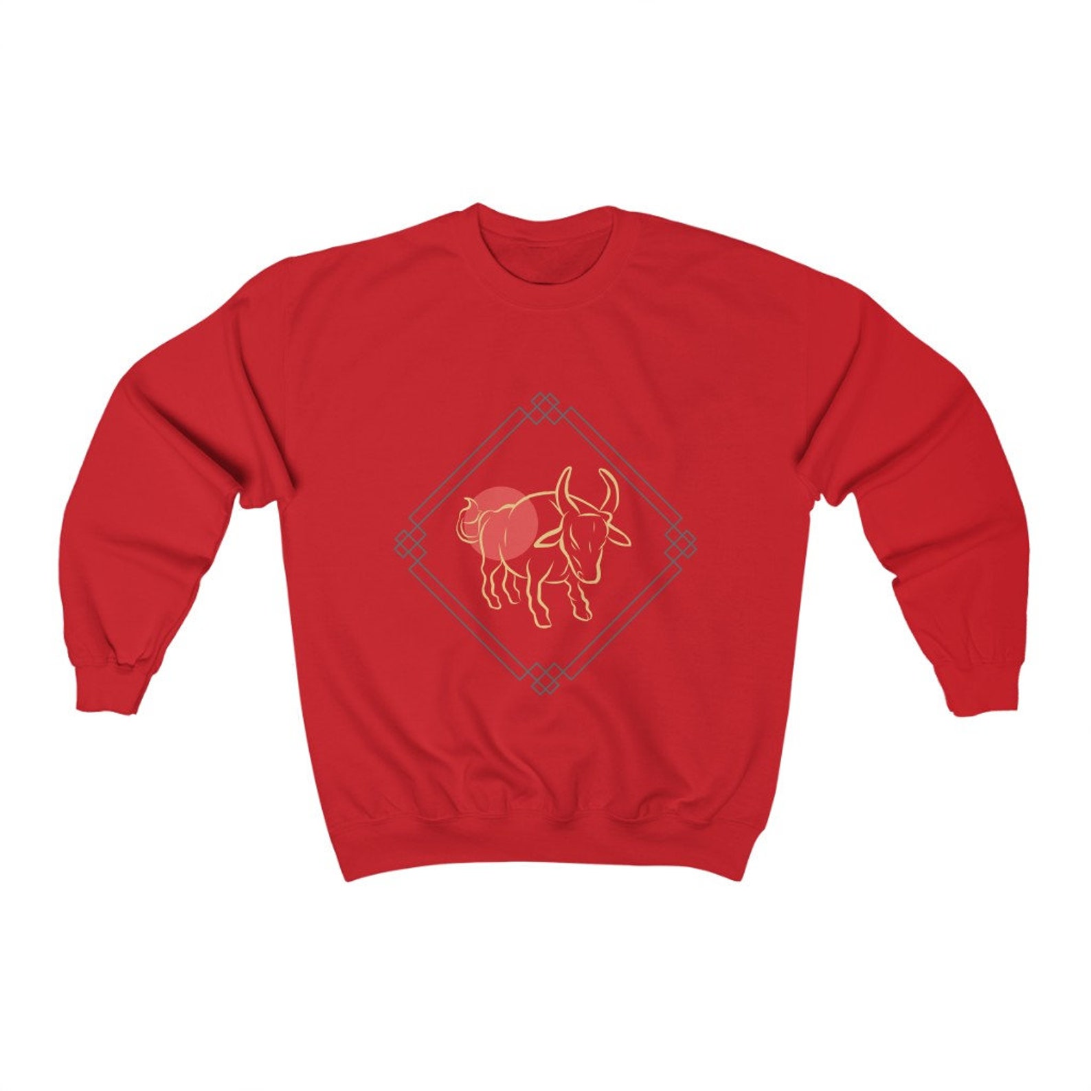 Ox Chinese Zodiac Sweatshirt | Chinese Zodiac Shirt | Zodiac Gift ...