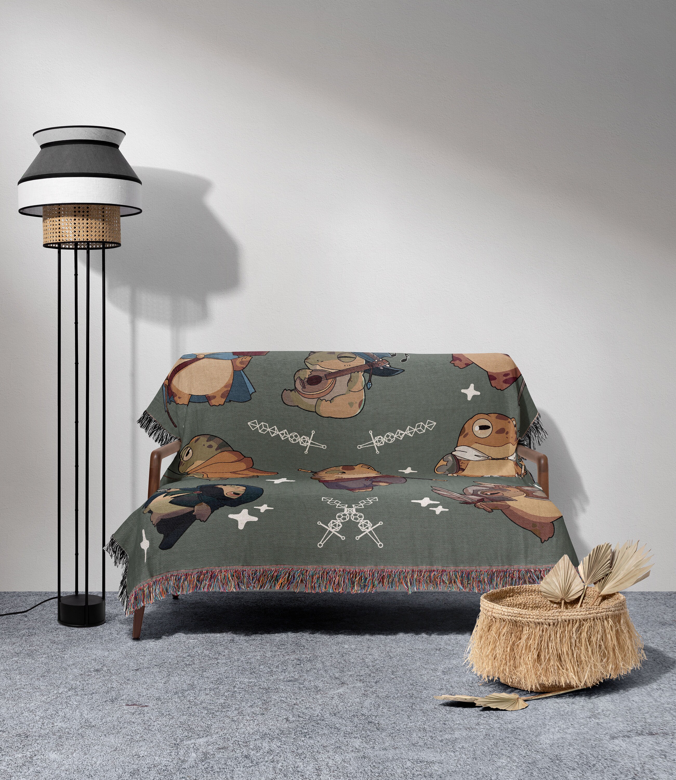 Traveling Toadsters Woven Blanket | Tabletop Rpg Blanket | Nerdy ...