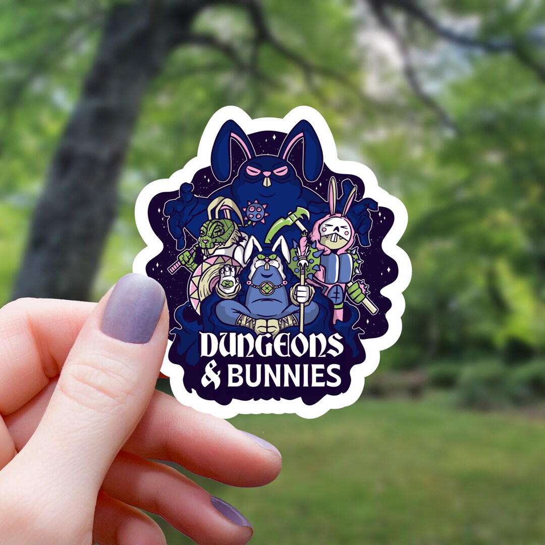 Dungeons and Bunnies | RPG Sticker | Vinyl Sticker | Laptop Sticker ...