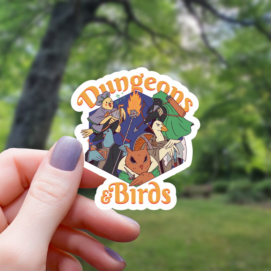 Dungeons and Birds Sticker | Bird Sticker | Vinyl Sticker | Laptop ...