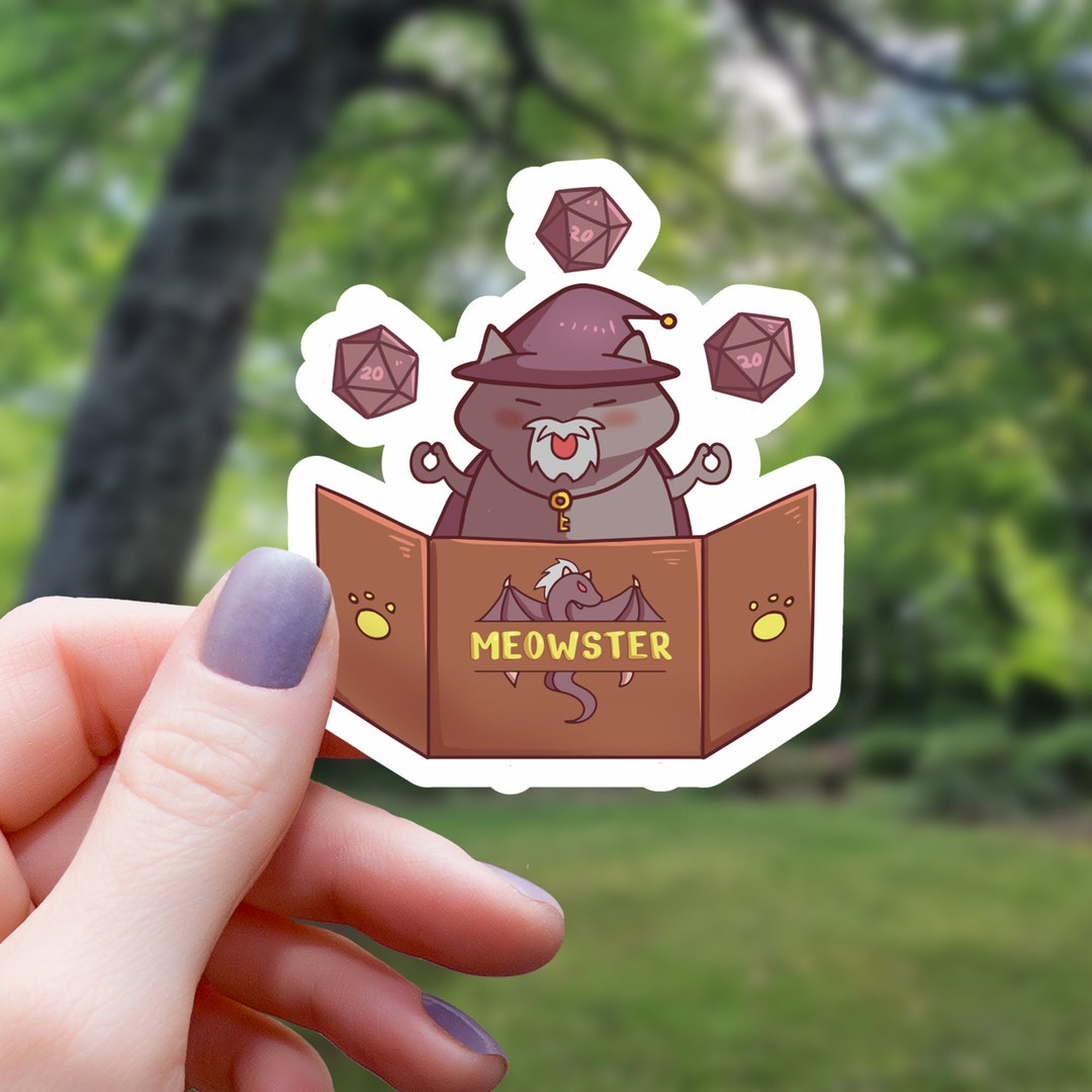Game Meowster Sticker Rpg Sticker Water Bottle Sticker Laptop Sticker ...
