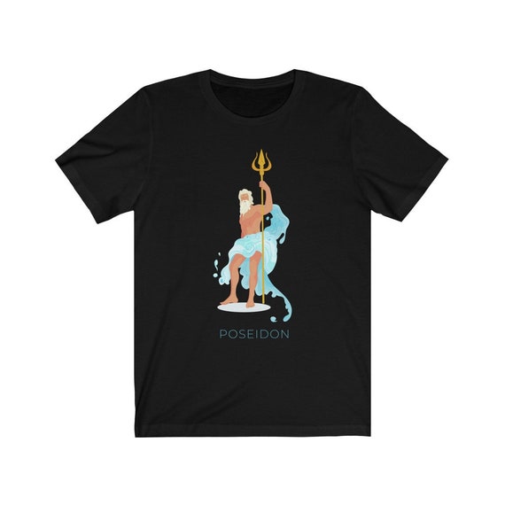 Poseidon T-shirt Greek Mythology Shirt Greek Gods | Etsy