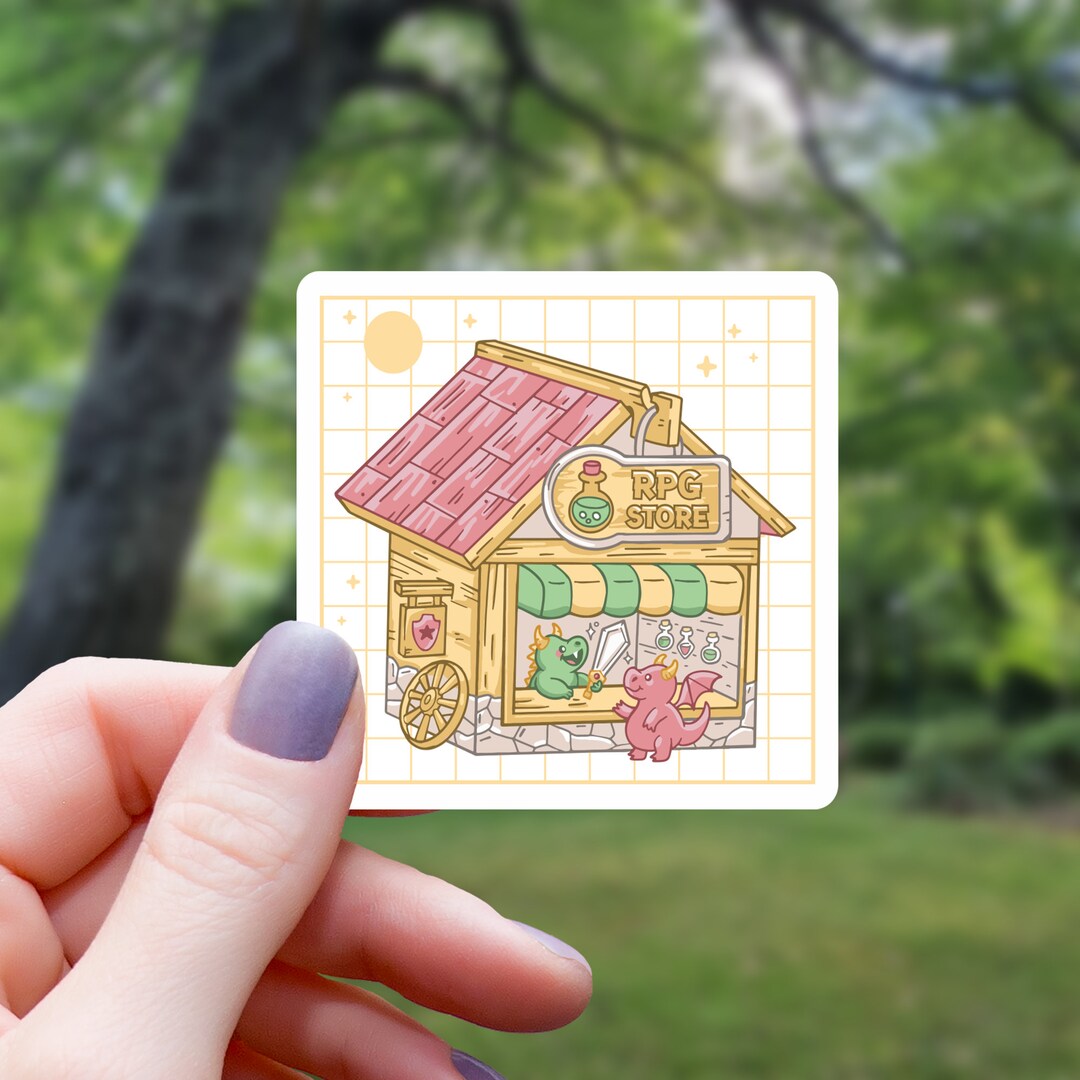 Dragon RPG Store Vinyl Sticker | Tabletop RPG Gift | Nerdy Sticker ...