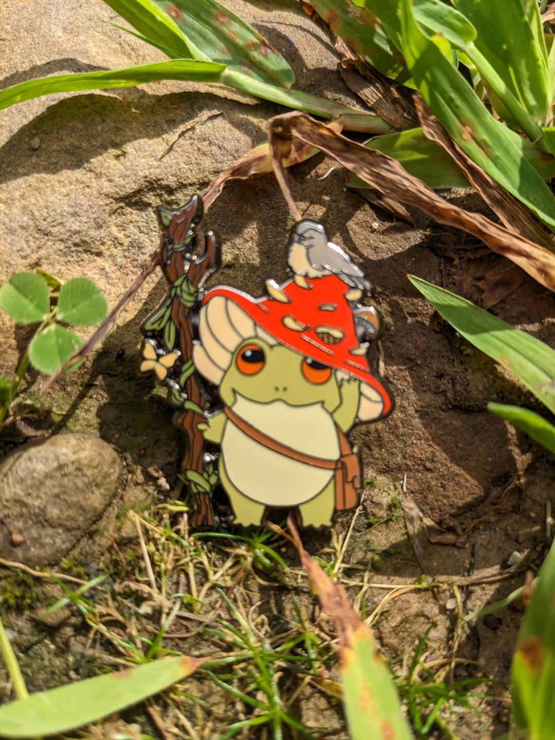Traveling Toadsters Druid Hard Enamel Pin | Nerdy Enamel Pin | Frog Enamel Pin | RPG Enamel Pin ...