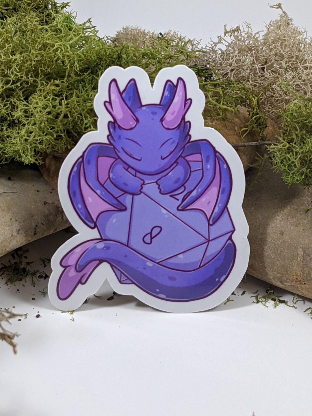 Purple Dragon Polyhedral Dice Sticker | Rpg Stickers | Game Master ...
