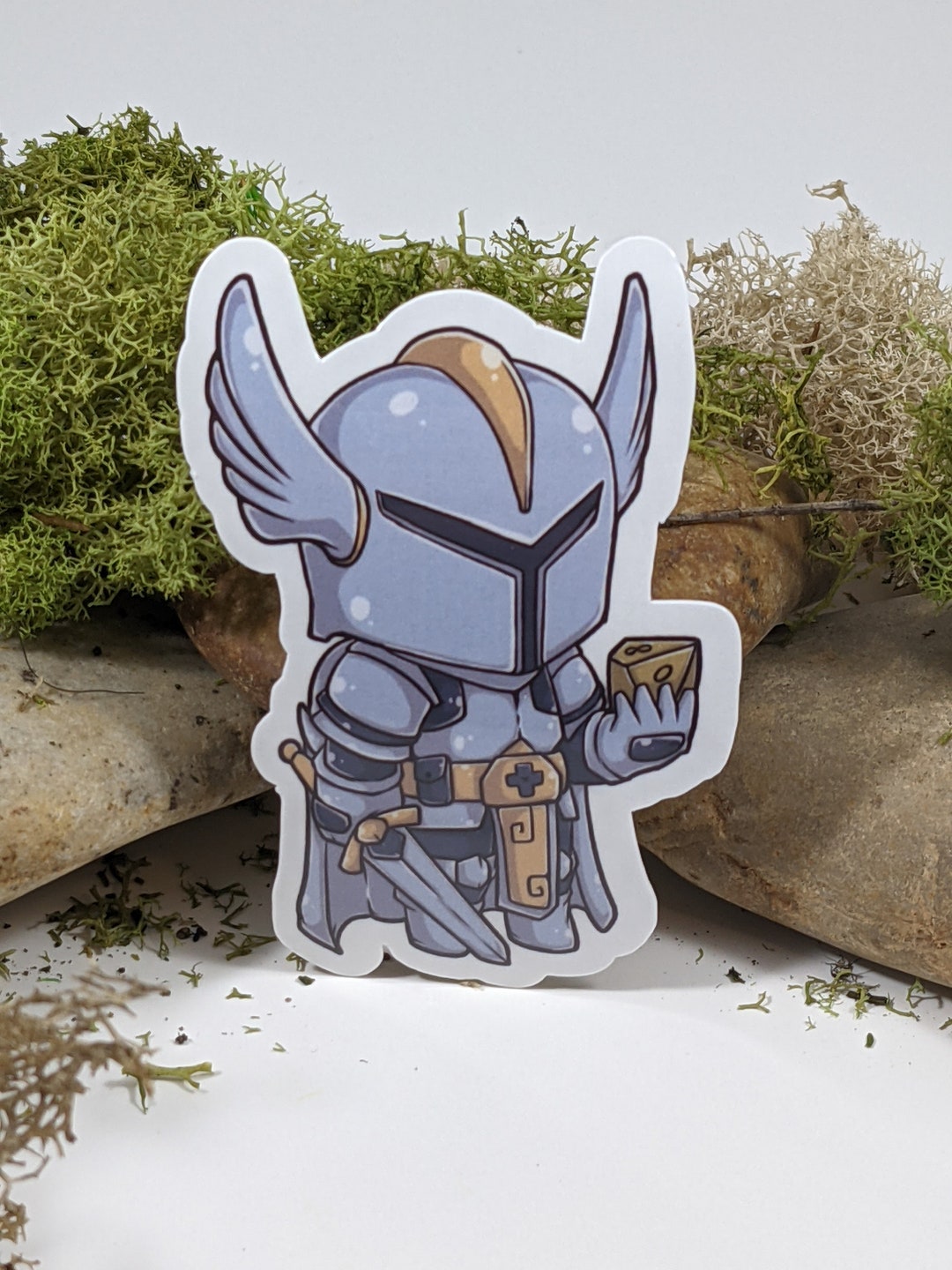 Chibi Paladin Polyhedral Dice Sticker | Rpg Stickers | Game Master ...
