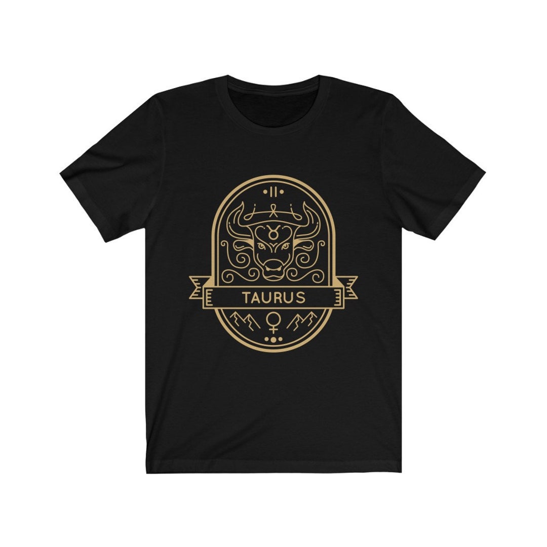 Taurus Illustration T-shirt | Taurus Shirt | Taurus Zodiac Shirt ...