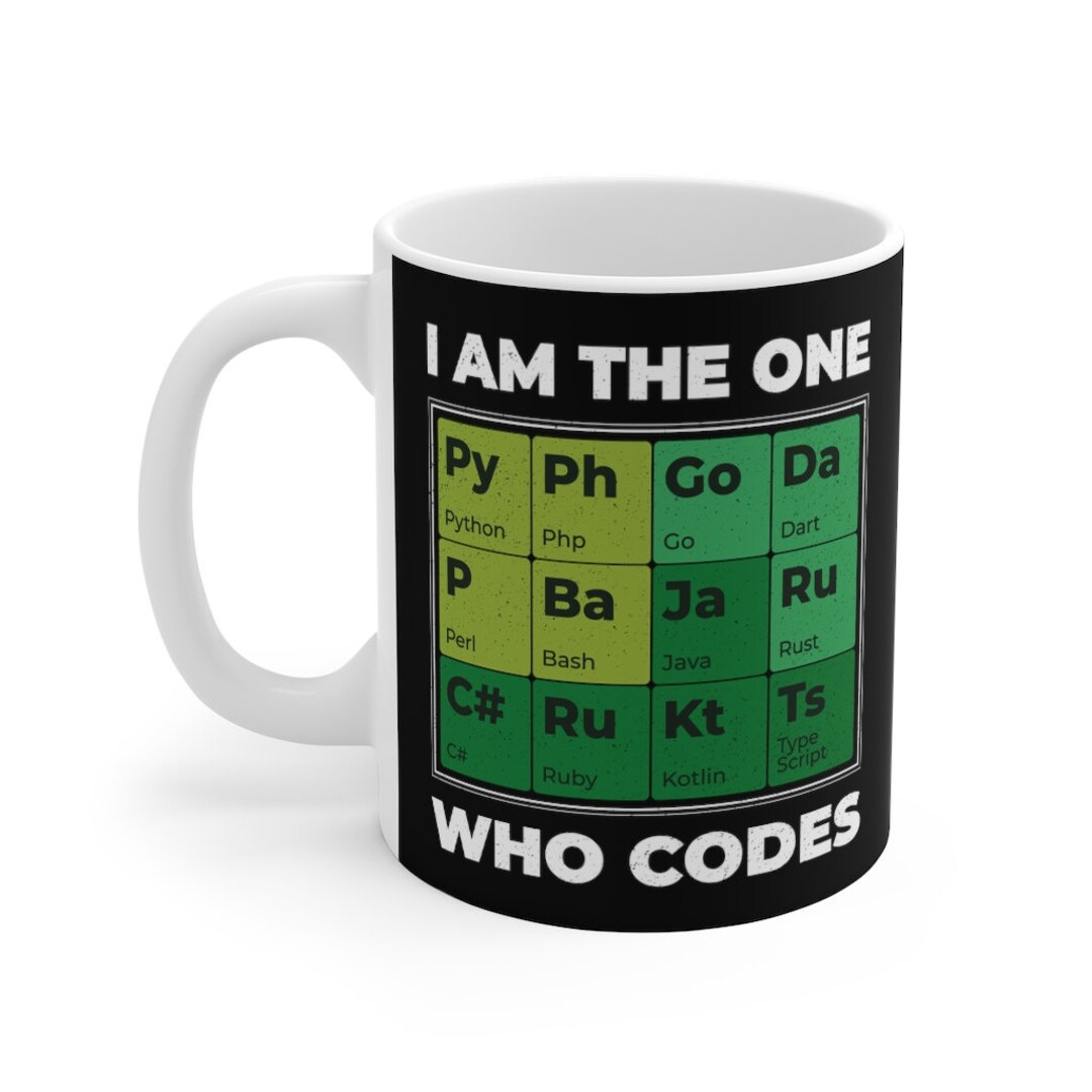 The One Who Codes Ceramic Mug Coffee Mug Programming Funny Programmer ...