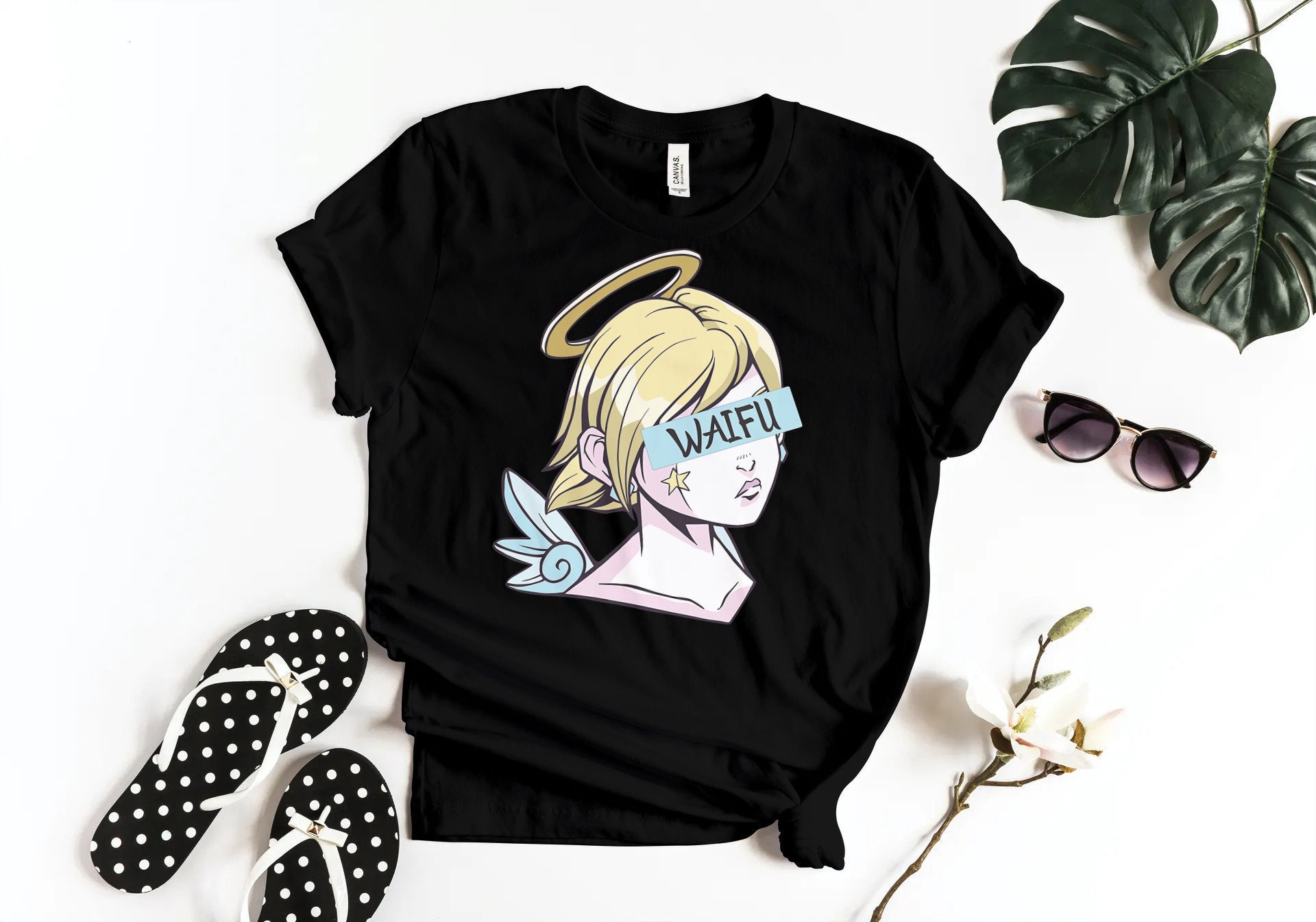 Angel Waifu Anime T-shirt | Anime Apparel | Anime Shirt | Anime Lover ...