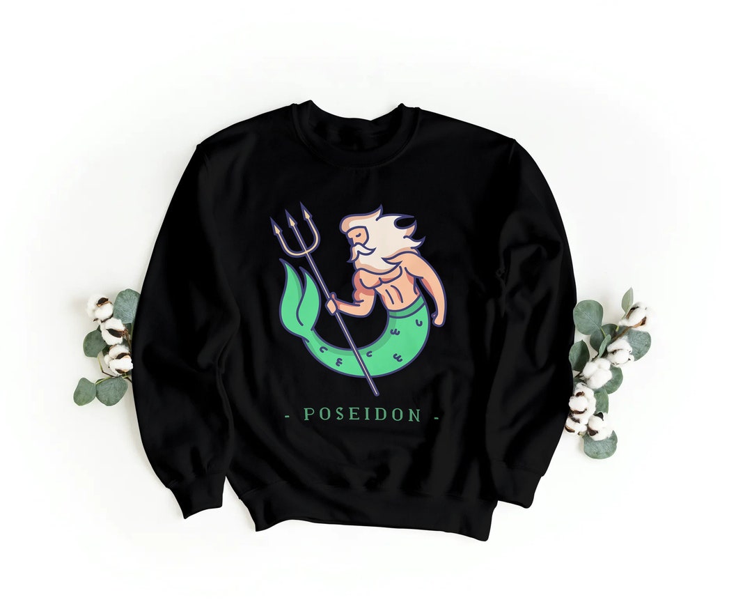 Poseidon Sweatshirt | Greek Mythology Shirt | Greek Gods | Mythology ...