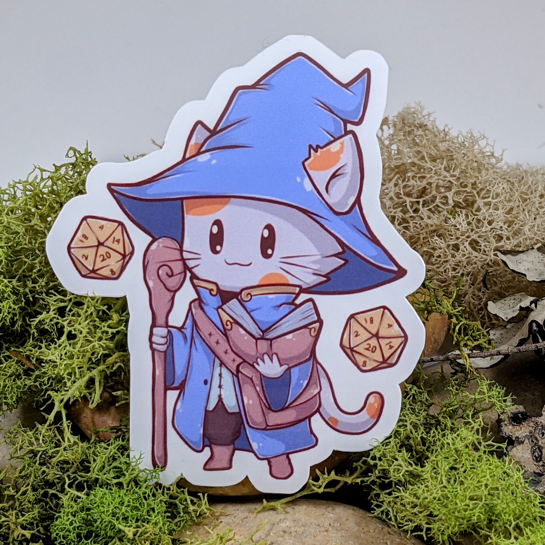 Cat Wizard Class Sticker | Rpg Sticker | Ranger Class Sticker | Ranger ...