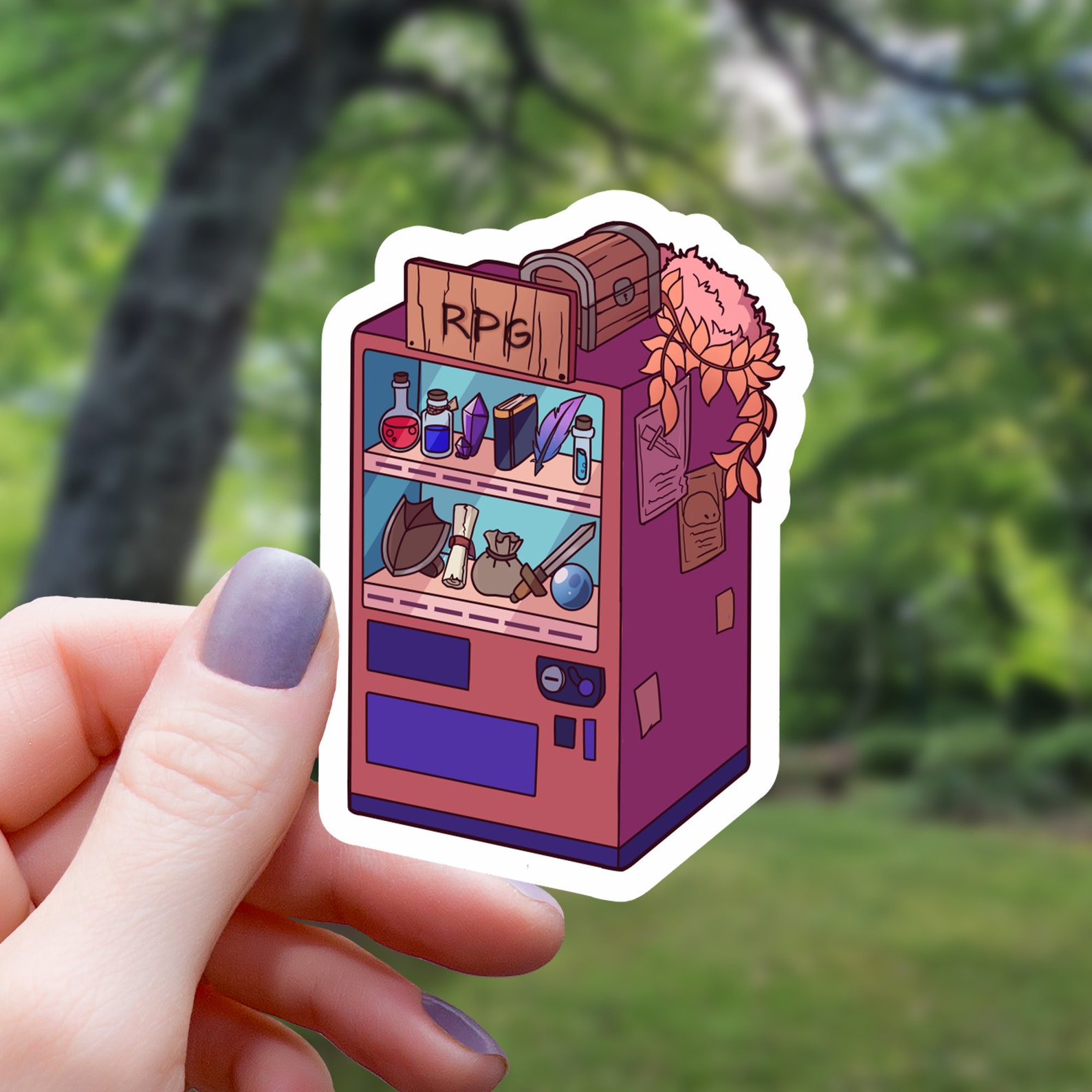 Adventure Vending Machine Sticker RPG Sticker Tabletop - Etsy