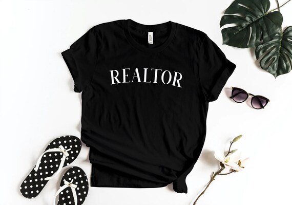 Realtor Text T-shirt Realtor Real Estate Read Estate - Etsy