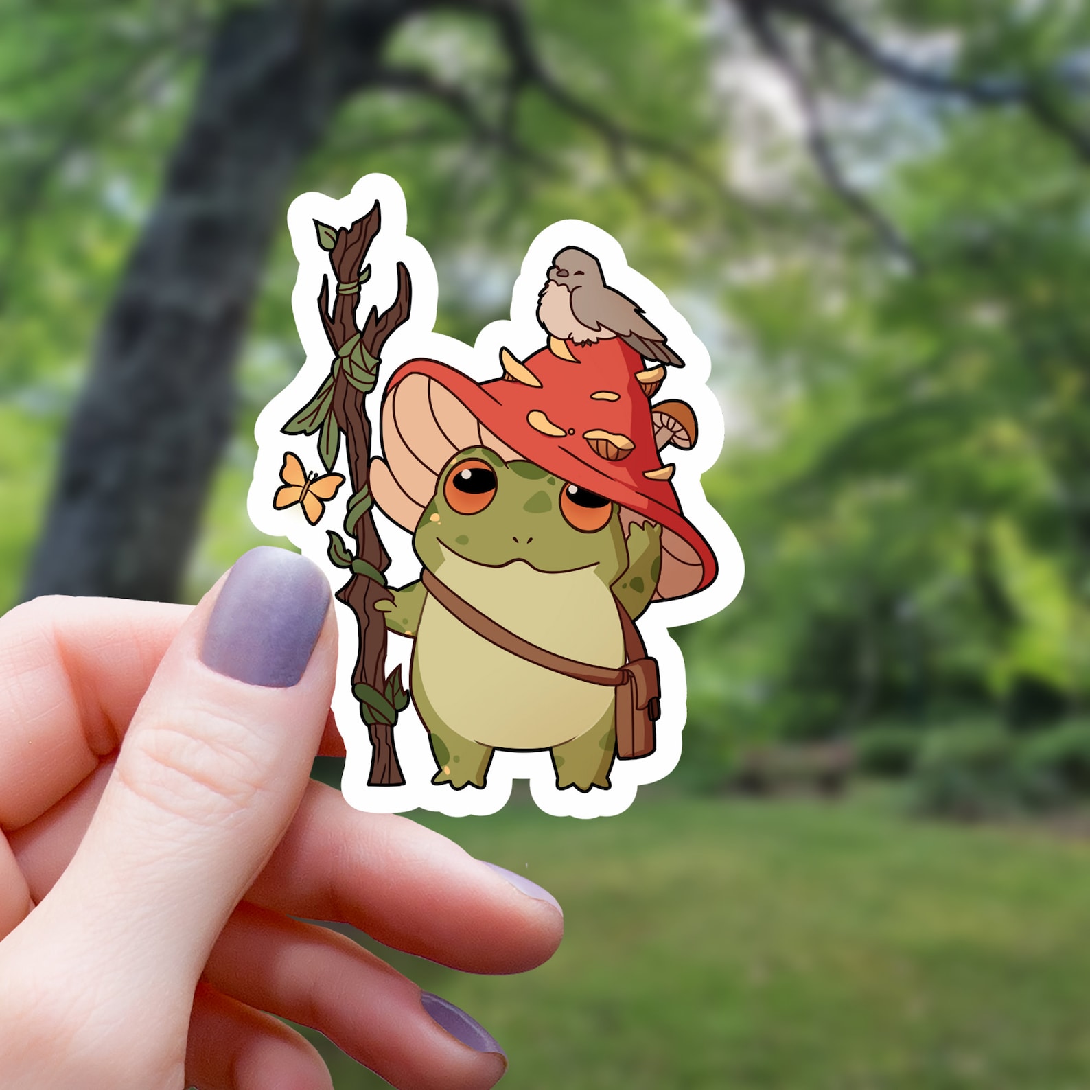 Druid Frog Sticker Druid Class Sticker Dice Sticker Dnd - Etsy
