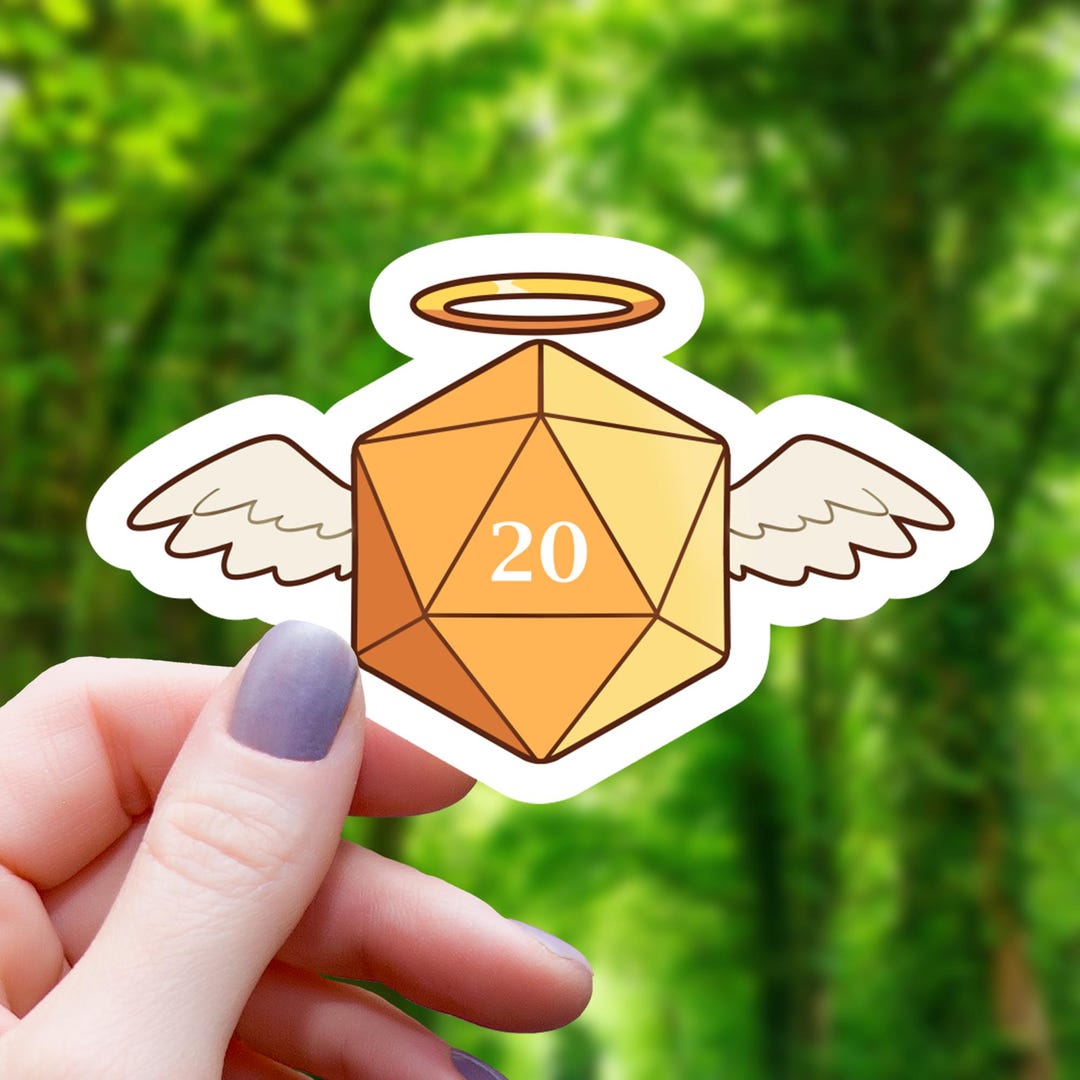 Holy D20 Sticker TTRPG Sticker Role Playing Sticker Nerdy Sticker ...