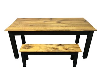 Rustic Barn Wood Farmhouse Table / Harvest Table / Reclaimed | Etsy