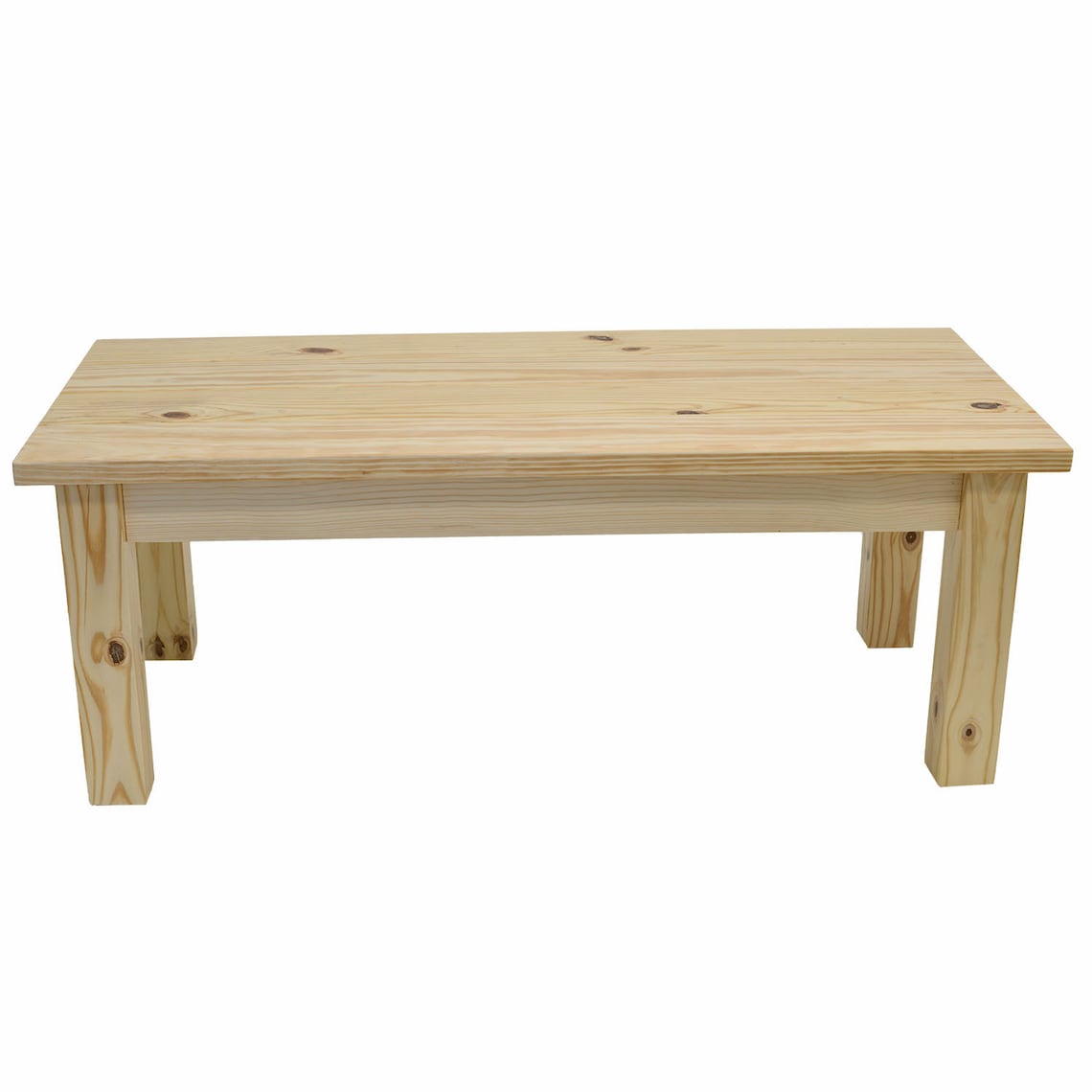 Pine Wood Coffee Table Farmhouse Coffee Table Solid Wood - Etsy