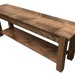 Lancaster Harvest Bench With Shelf - Etsy