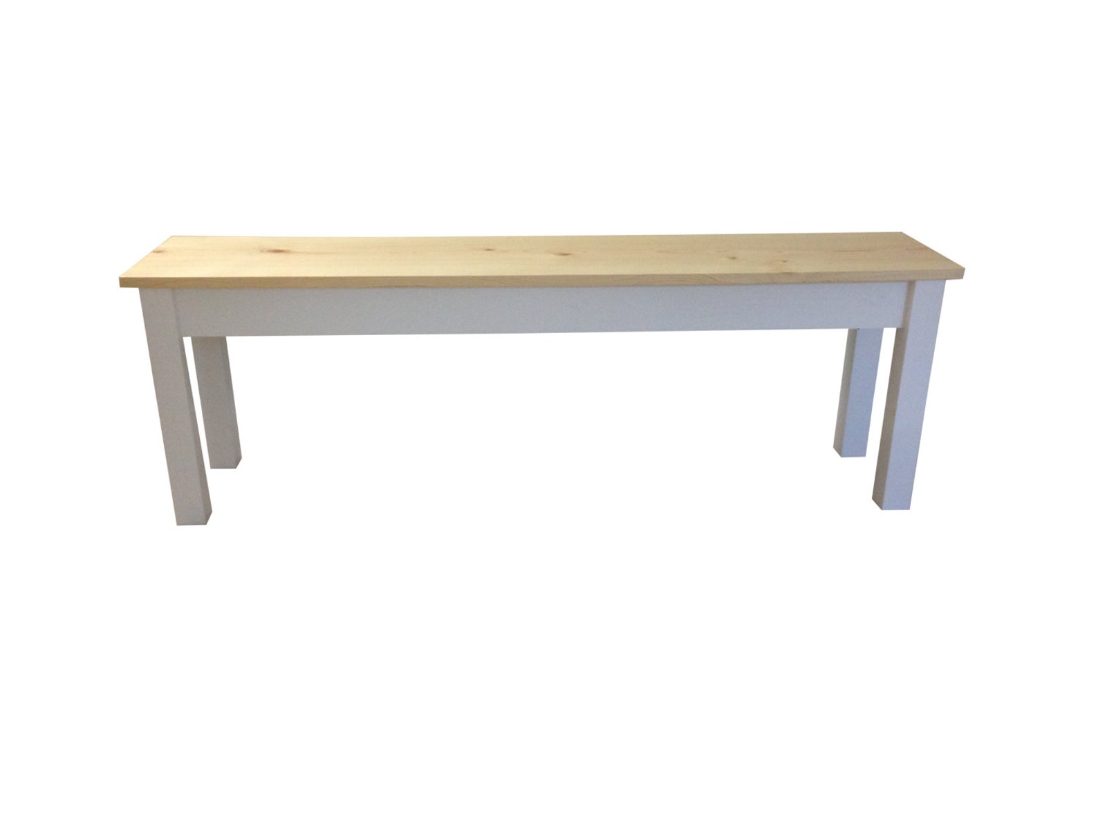 Nantucket Farmhouse Bench Rustic Solid Wood Bench - Etsy