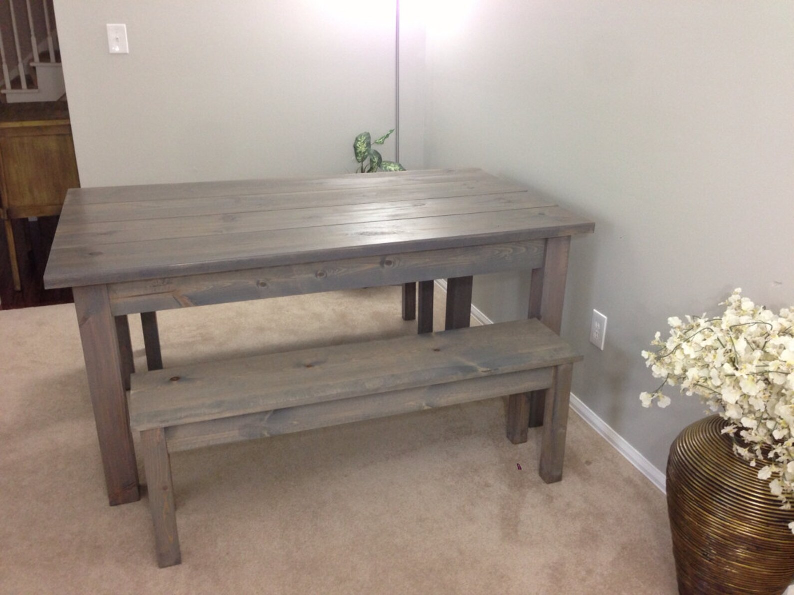 Farmhouse Table / Farm Table / Harvest Table driftwood Grey - Etsy