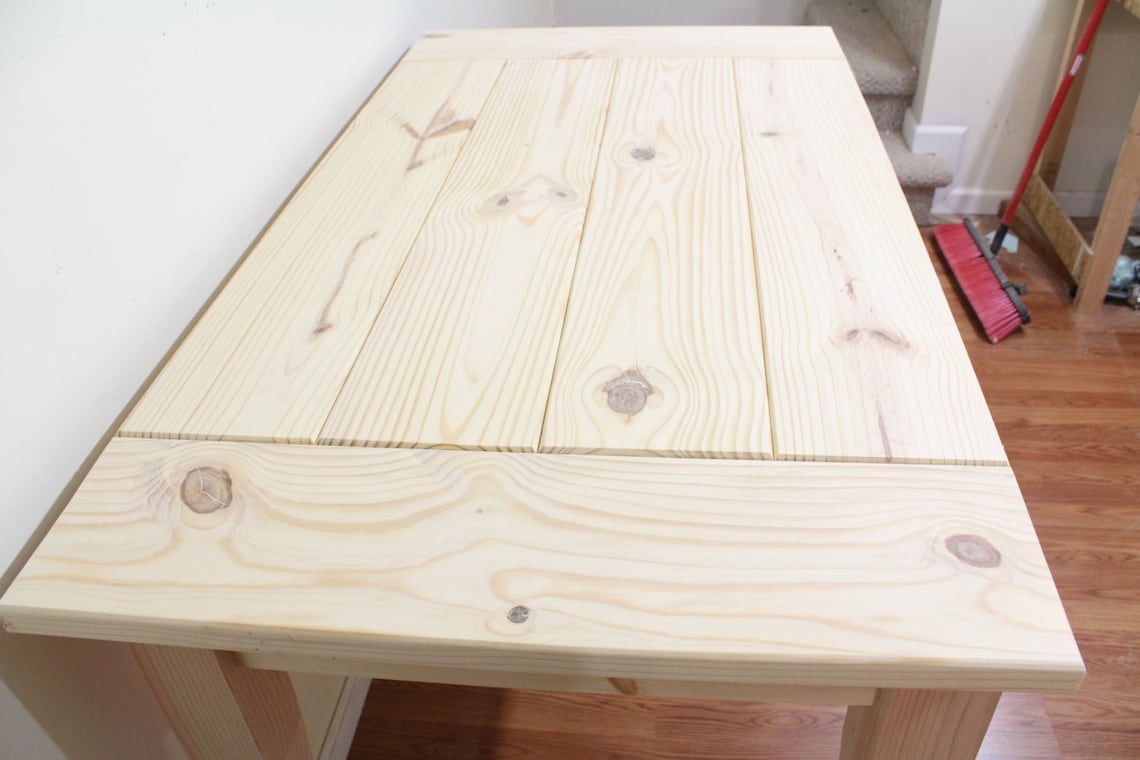 Unfinished Farmhouse Table / Dinning Table / Kitchen Table | Etsy