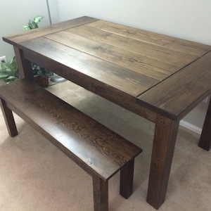 Rustic Hand Crafted Farmhouse / Harvest Table - Etsy