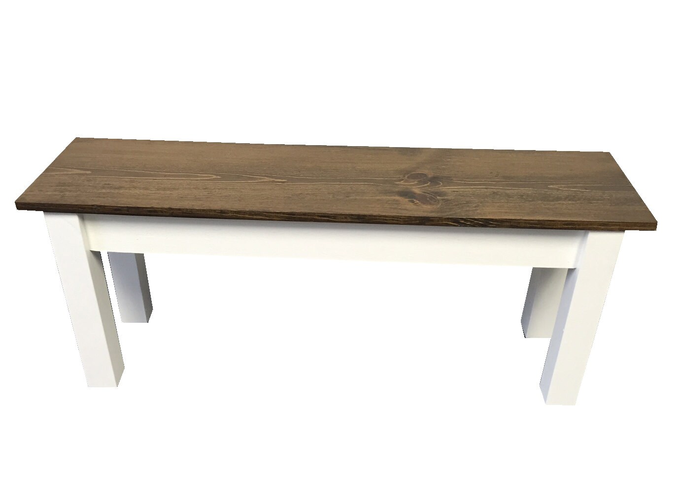 Colonial Harvest Farmhouse Bench / Rustic Solid Wood Bench / Durable ...