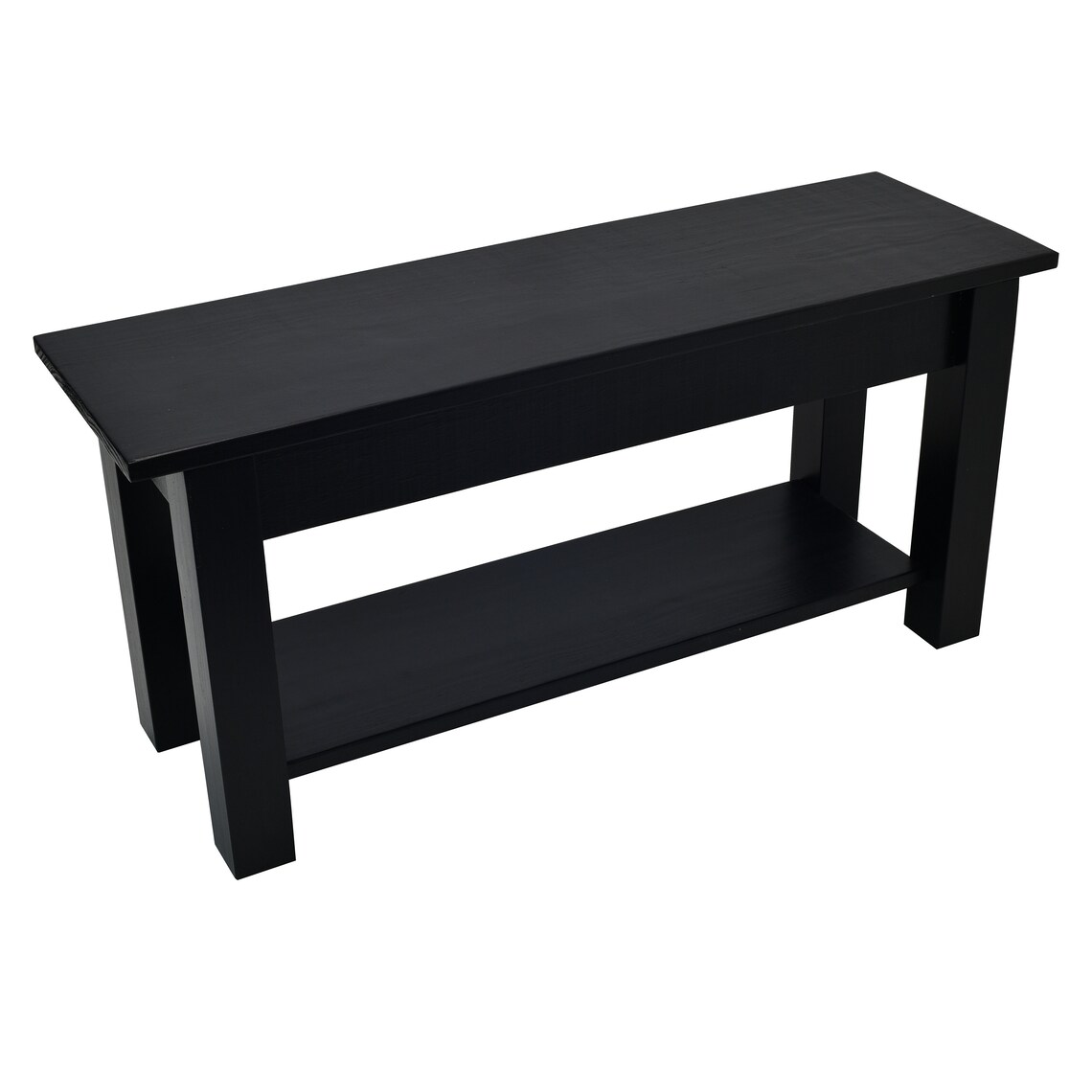 Tavern Farmhouse Storage Bench With Shoe Shelf / Shoe Rack - Etsy