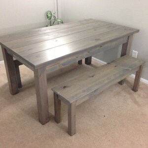Farmhouse Table / Farm Table / Harvest Table (driftwood Grey) Real Free ...