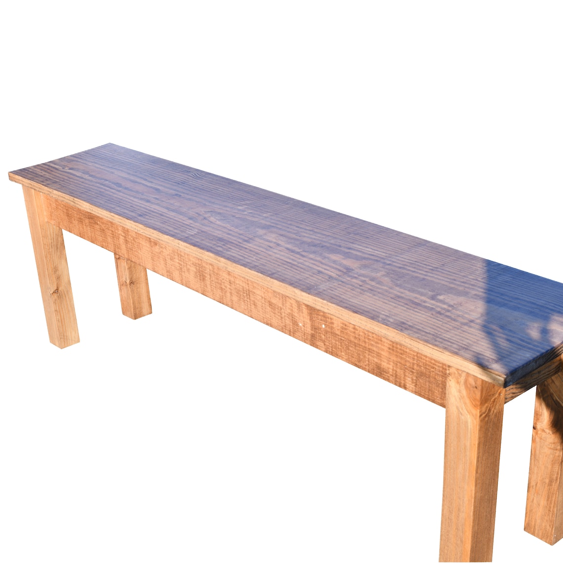 Lancaster Harvest Farmhouse Bench Rustic Solid Wood Bench - Etsy